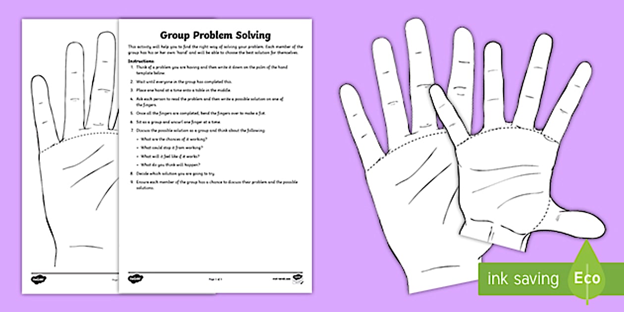 Group Problem Solving Tool Worksheet (teacher made) - Twinkl