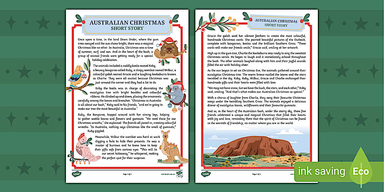 Australian Short Christmas Story | Twinkl Resources