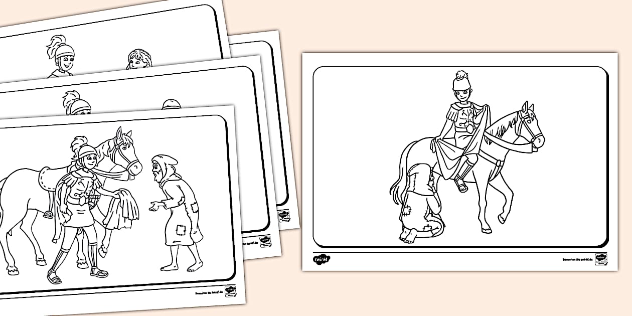 Sankt Martin - Ausmalbilder - Twinkl Kunst (Teacher-Made)