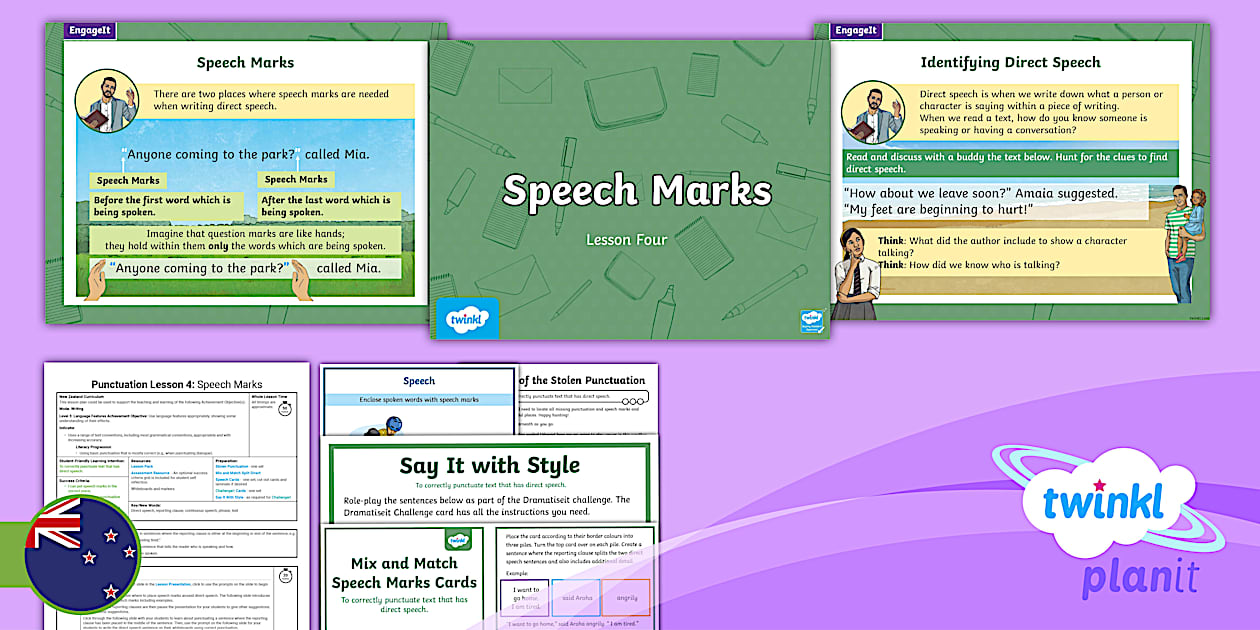 Phase 2 Writing: Punctuation: Punctuating Split Direct Speech