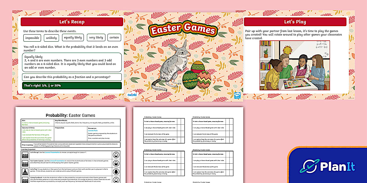 Year 5 Probability: Eggsploring Chance Lesson 4 - Twinkl