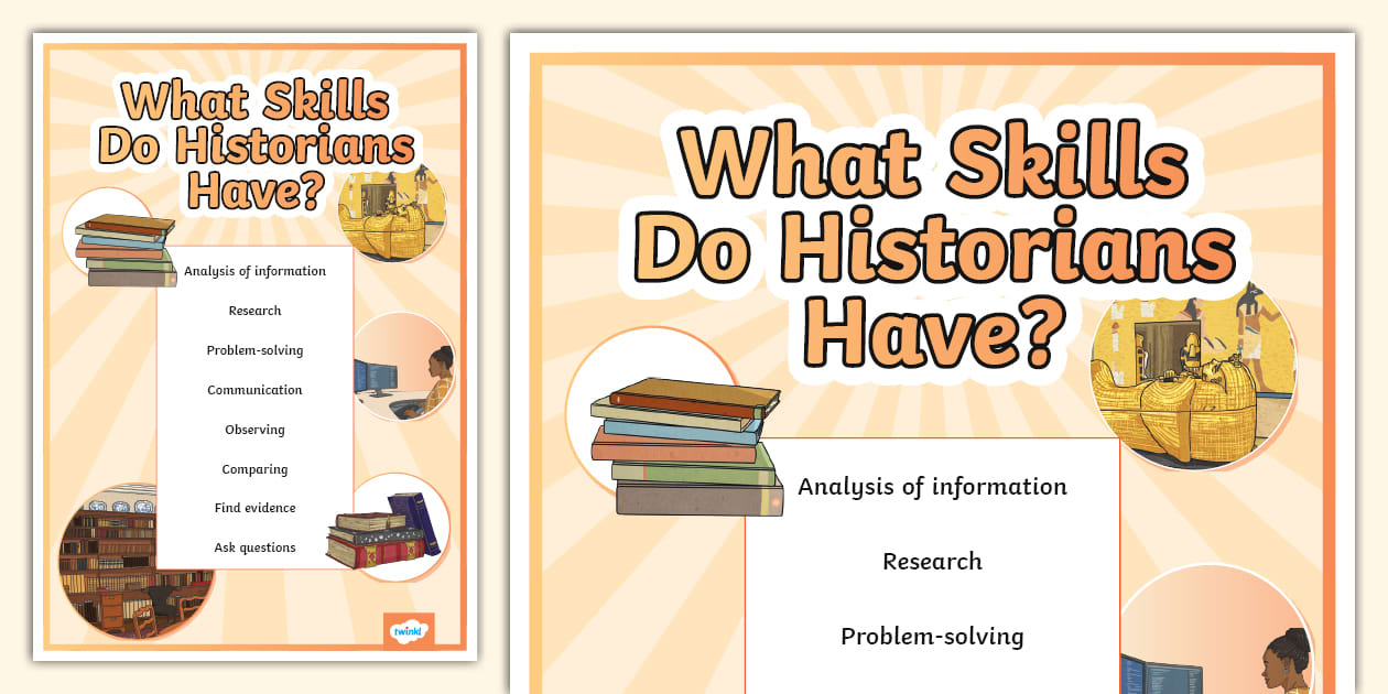 What Skills Do Historians Have? Display Poster - Twinkl