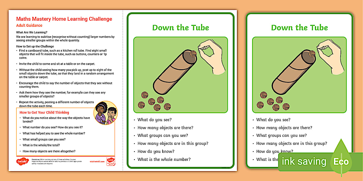 👉 Maths Mastery Conceptual Subitising to 8 Home Learning Task 👉 Maths Mastery Conceptual Subitising to 8 Home Learning Task