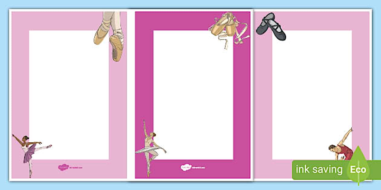 Ballet Editable Note (teacher made) - Twinkl