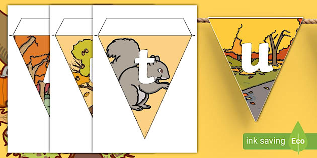 Autumn Bunting | Classroom Decoration South Africa