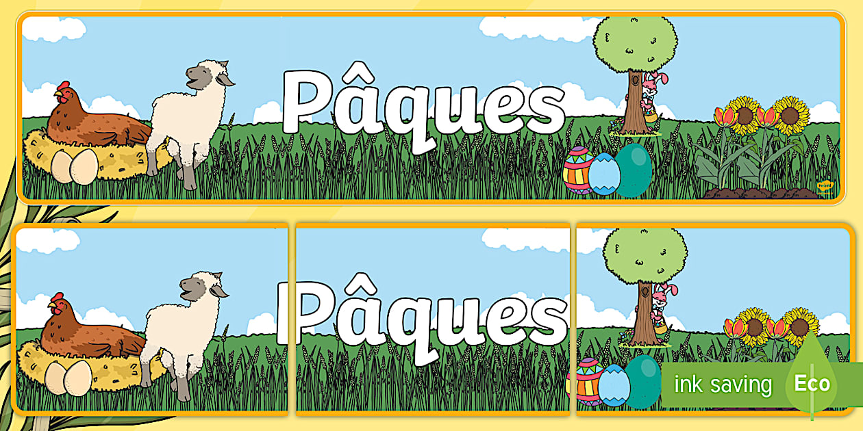 Banderole d'affichage : Pâques (teacher made) - Twinkl