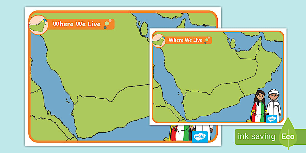Where We Live Arabian Peninsula Poster (teacher made)