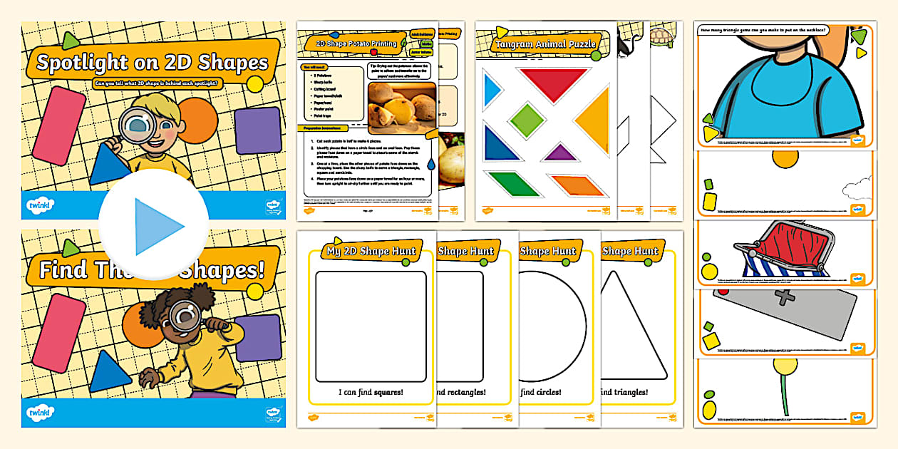 2D Shape Activity Pack (teacher made) - Twinkl