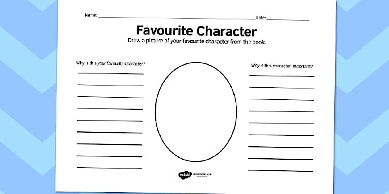 Favourite Character Reading Comprehension Activity - comprehension