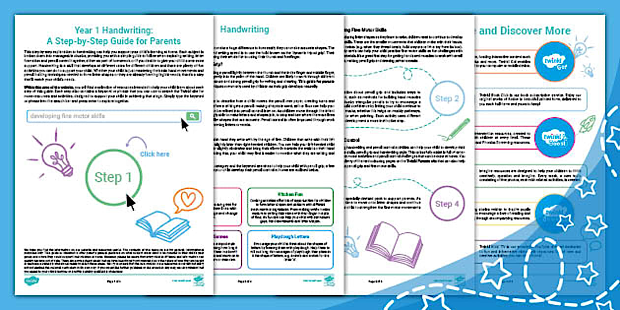 Parent Guide To Year 1 Handwriting | Home Activity Pack