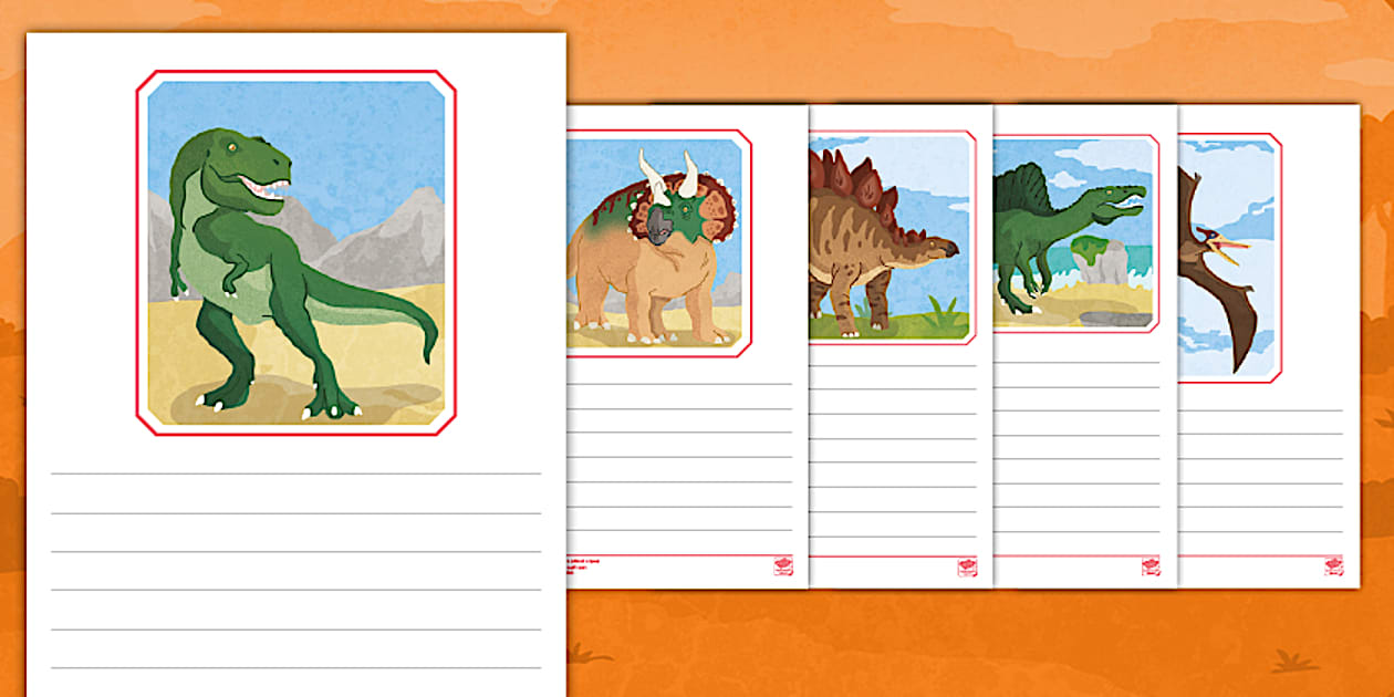 Dinosaurs Writing Frames (teacher made) - Twinkl