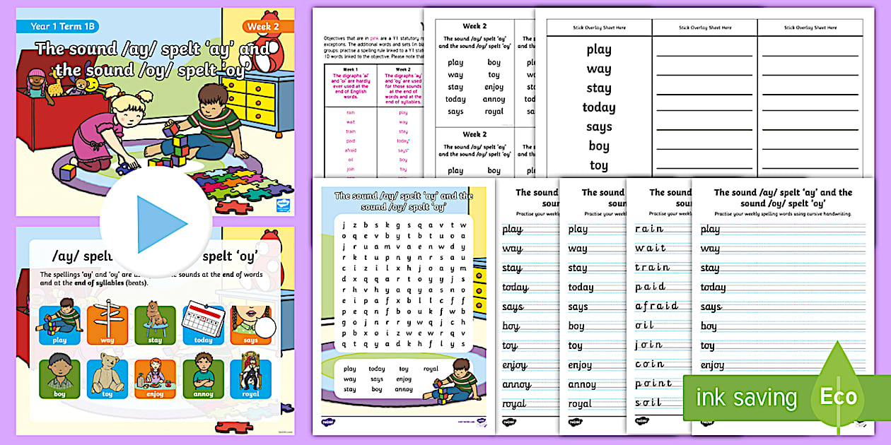 Year 1 Term 1B Week 2 Spelling Pack (teacher made) - Twinkl