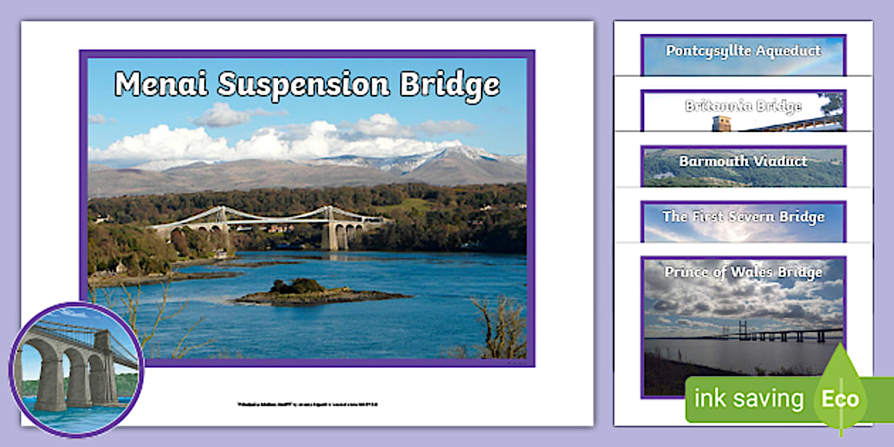 Bridges of Wales: Display Photos (teacher made) - Twinkl