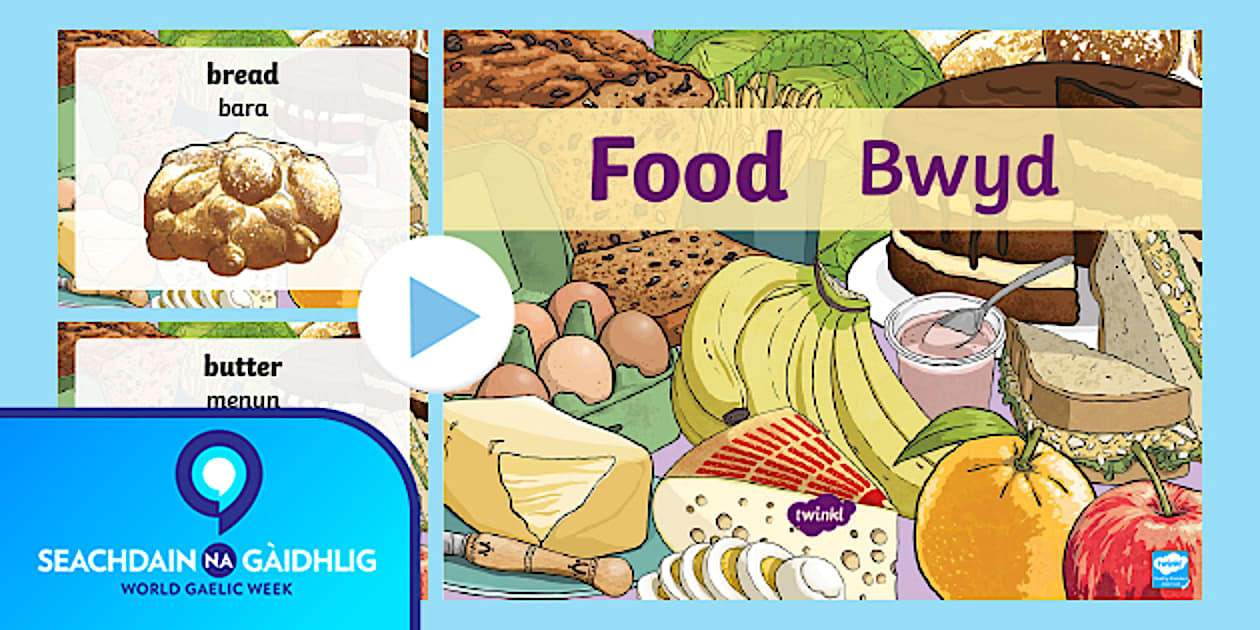 FREE! - Welsh Food Vocabulary PowerPoint - Seachdain na Gàidhlig