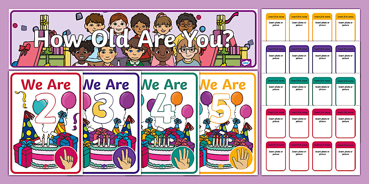 👉 EYFS Our Ages Birthday Display Pack - Twinkl