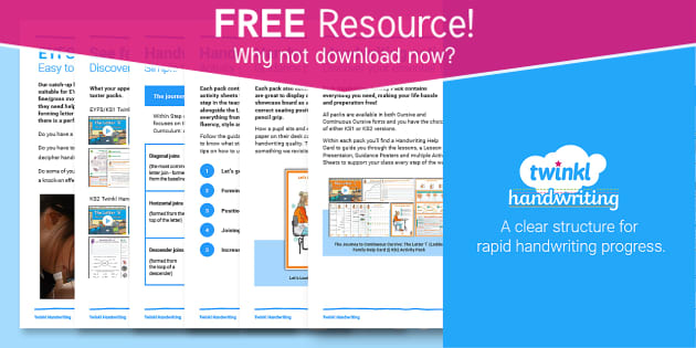 FREE! - Twinkl Handwriting Product Guide (Teacher-Made)