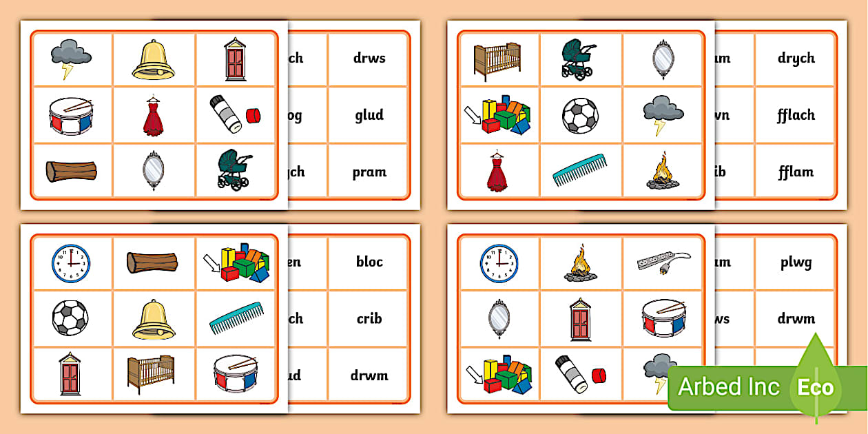 Gêm Bingo Cam 2 – CCLlC Cytseiniaid Clwm