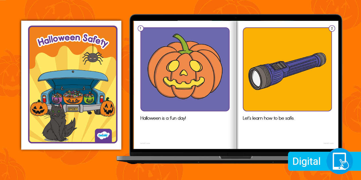 Halloween Safety Emergent Reader eBook - Twinkl
