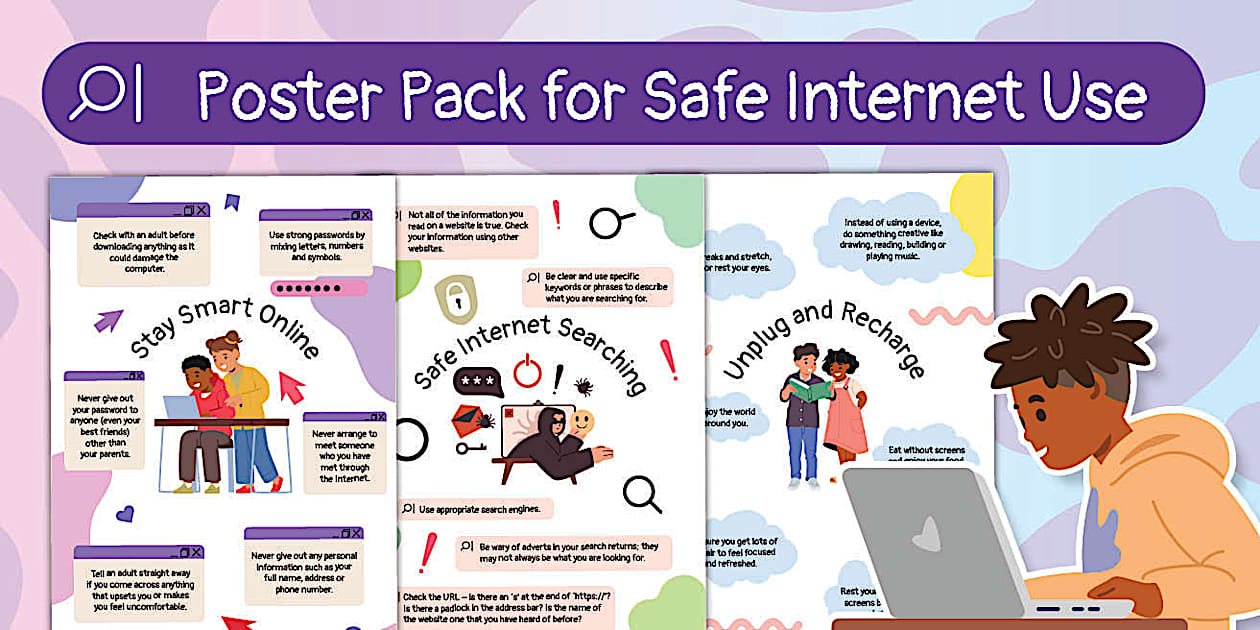 Safe Internet Use Poster Pack