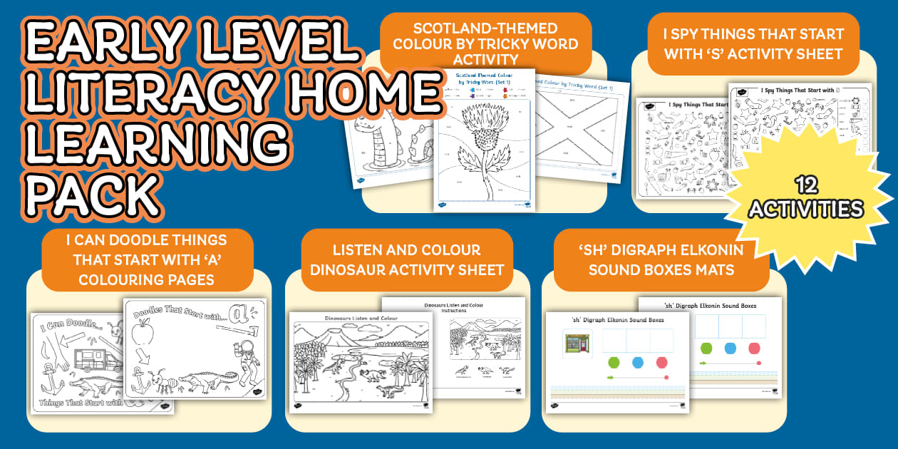 Early Level Literacy Home Learning Pack