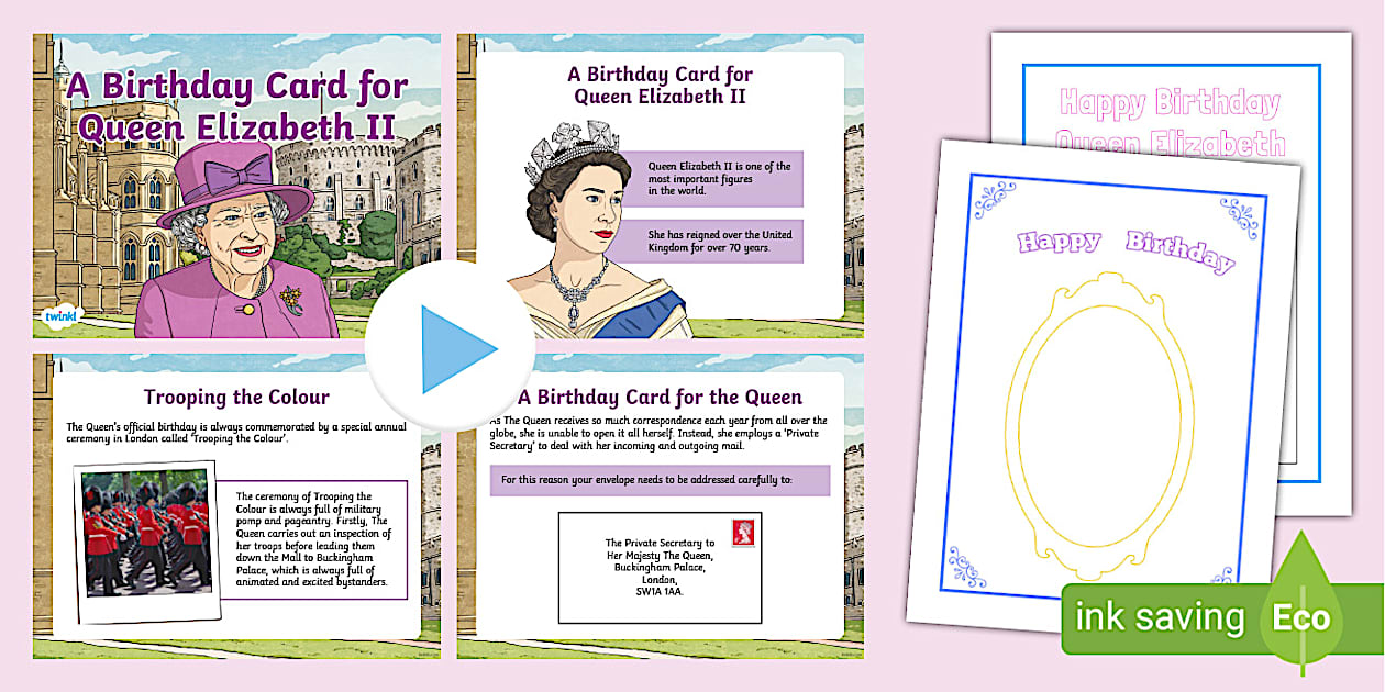 Designing The Queen's Birthday Card Resource Pack