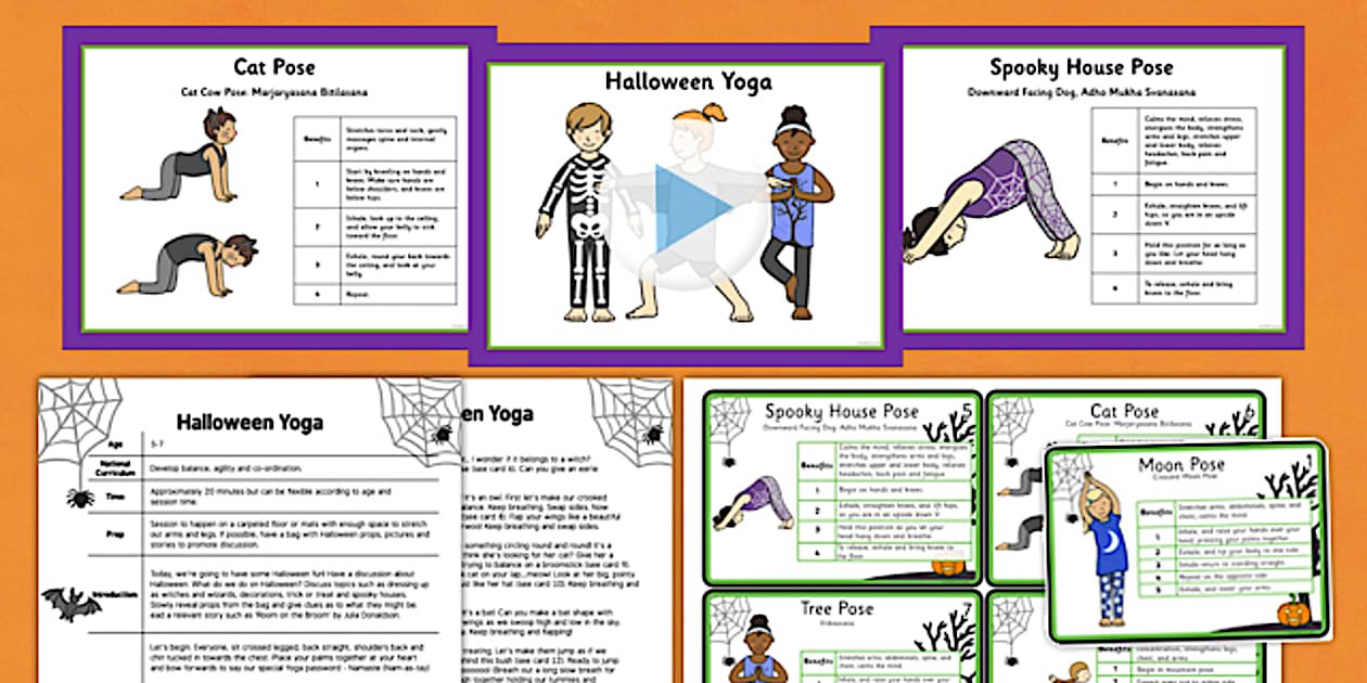 Halloween Yoga Story PowerPoint Pack | Parents Wellbeing