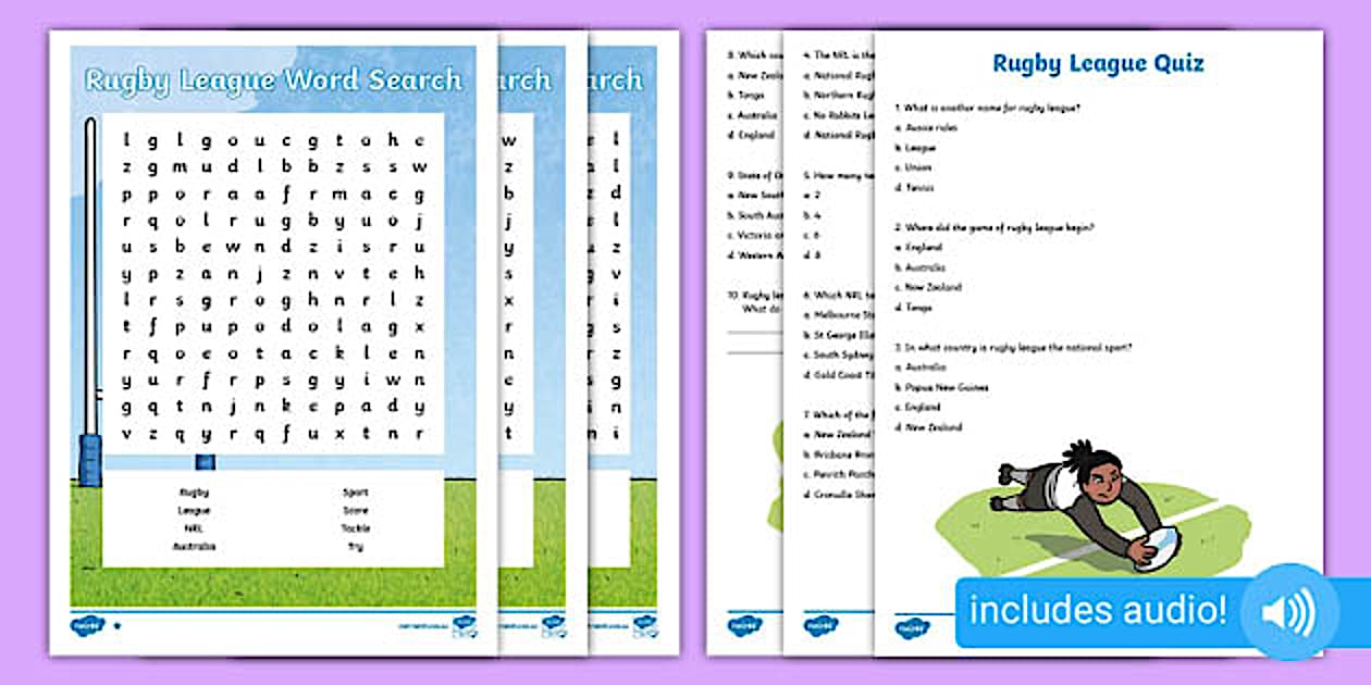 NRL Podcast Learning Pack | Primary Resource | Twinkl