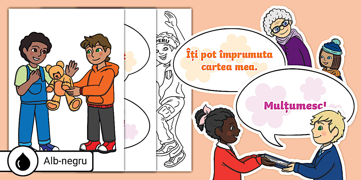 Gesturi de bună purtare – Materiale decupabile - Twinkl