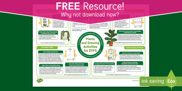 FREE! - EYFS Plants and Growing Activities | Twinkl - Twinkl
