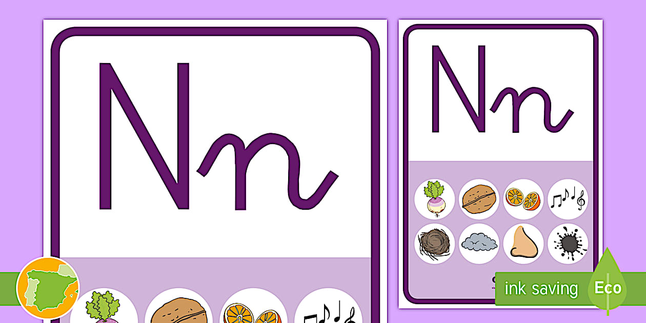 Póster: La letra N (Teacher-Made) - Twinkl