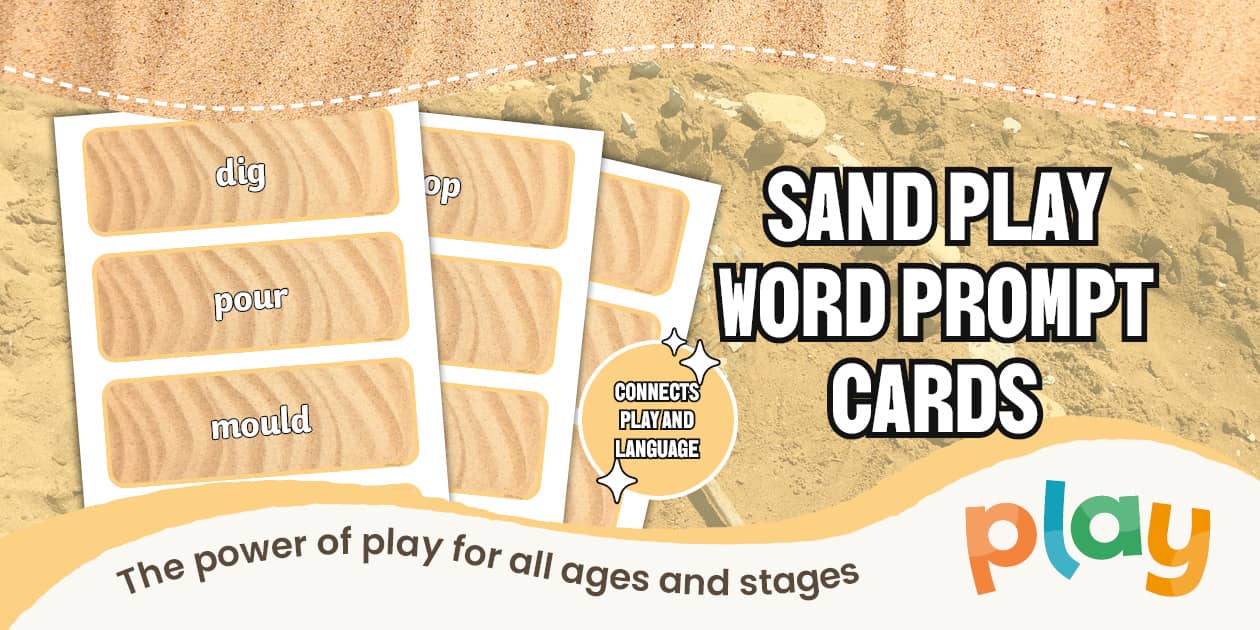 Sand Play Word Prompt Cards