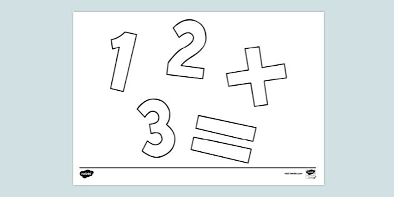 Colour Number Colouring Sheet | Colouring Sheets - Twinkl