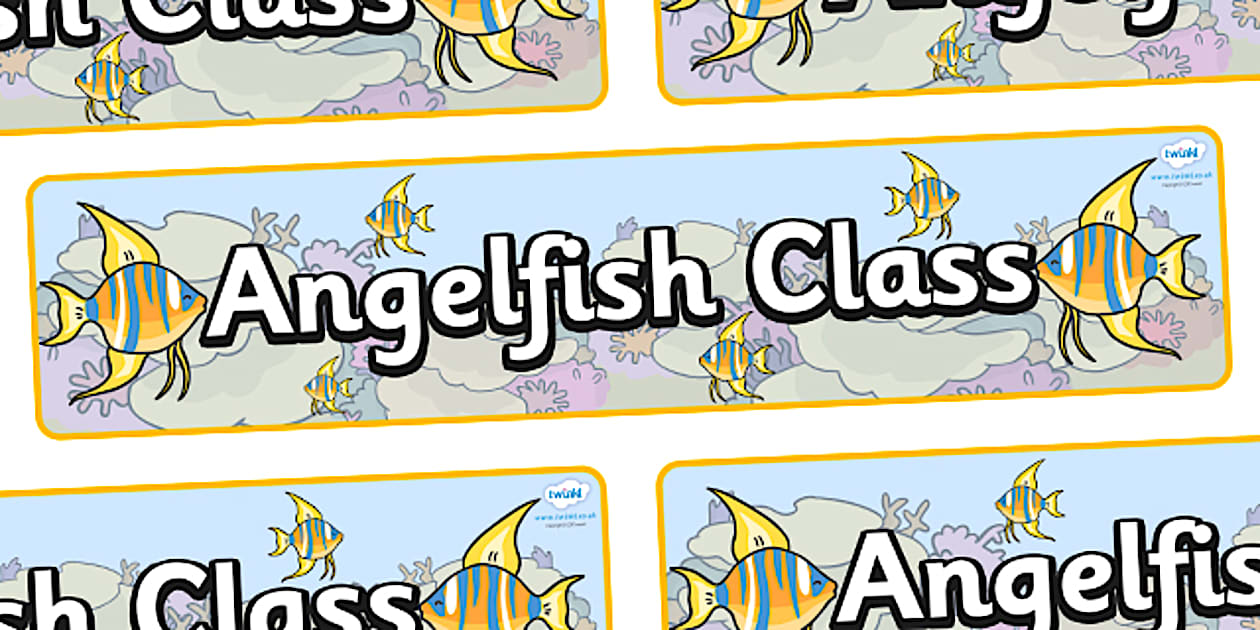 Angel Fish Themed Classroom Display Banner - Twinkl