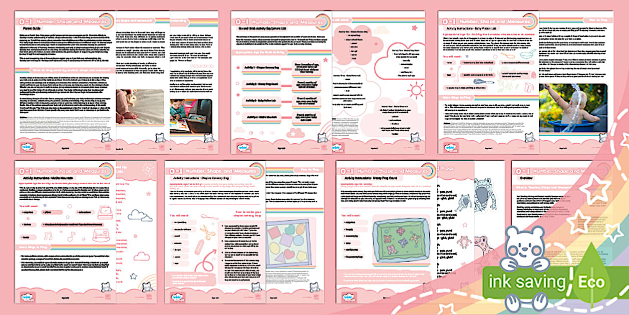 FREE! - 0–12 Months Number, Shape and Measures Twinkl Tots Pack