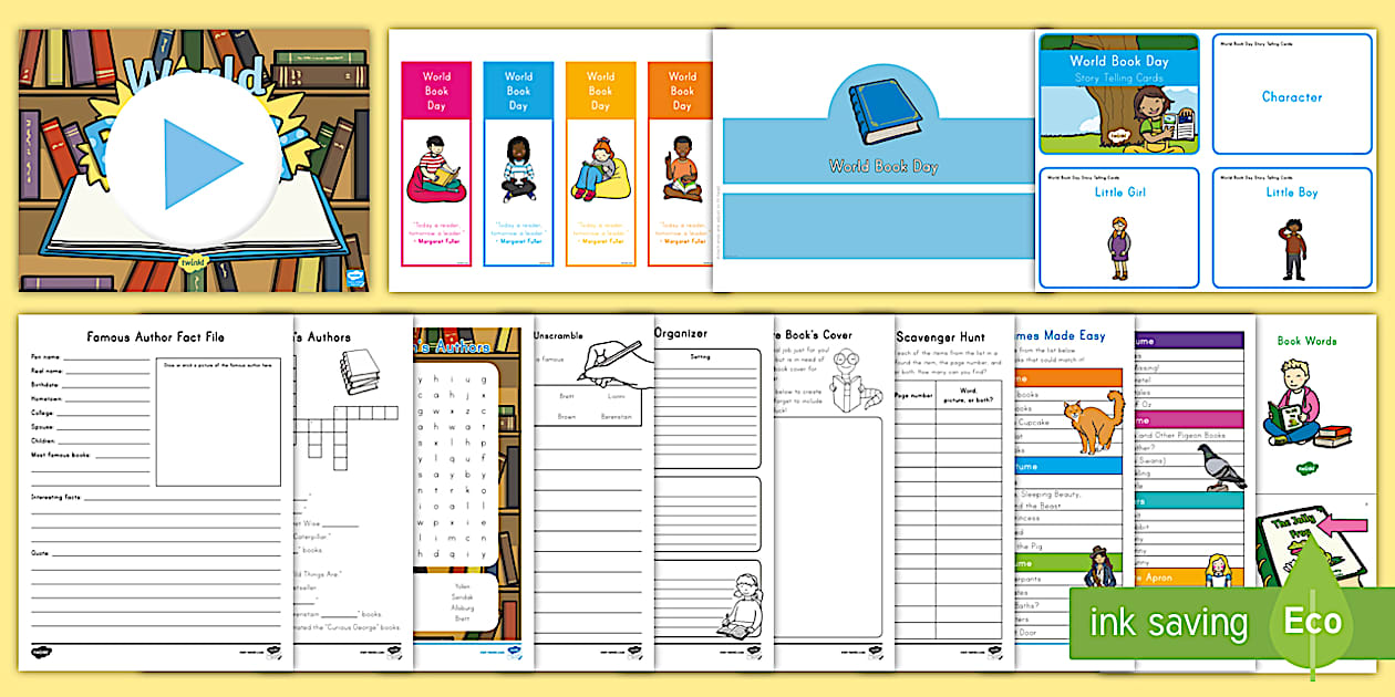 World Book Day Activity Pack for K-2nd Grade | Twinkl USA