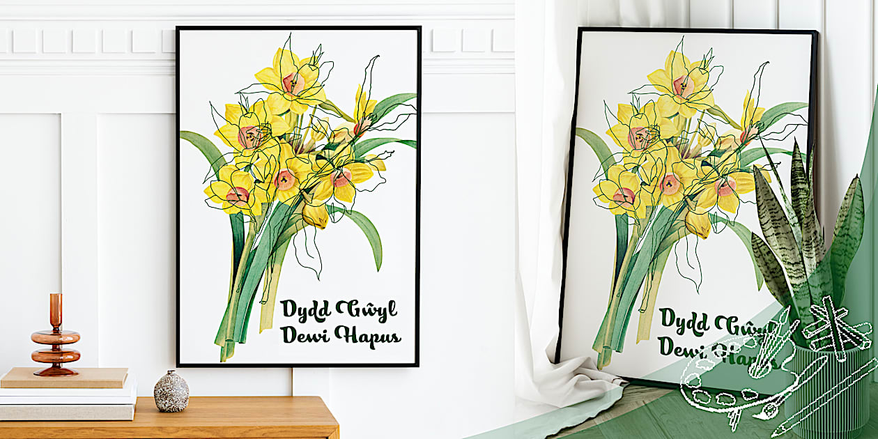 Poster Dydd Gŵyl Dewi (teacher made) - Twinkl