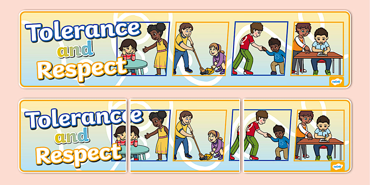 Tolerance and Respect Display Banner (teacher made) - Twinkl