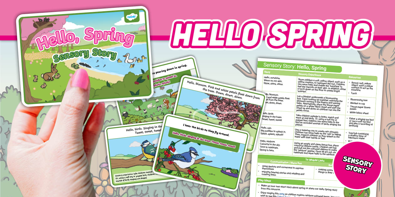 Hello Spring Sensory Story