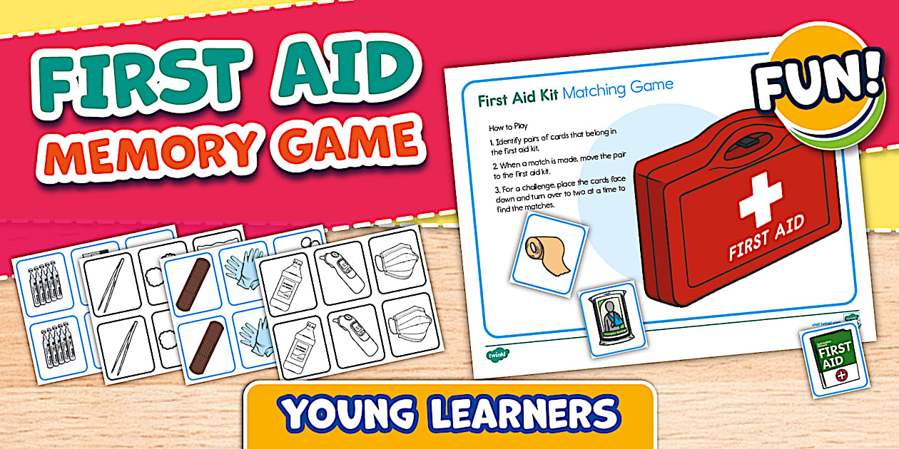 First Aid Memory Game (l'enseignant a fait) - Twinkl
