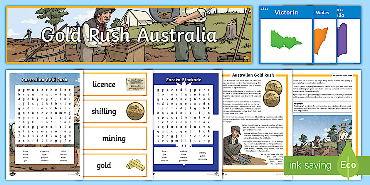 Australian Gold Rush Resource Pack (teacher made) - Twinkl