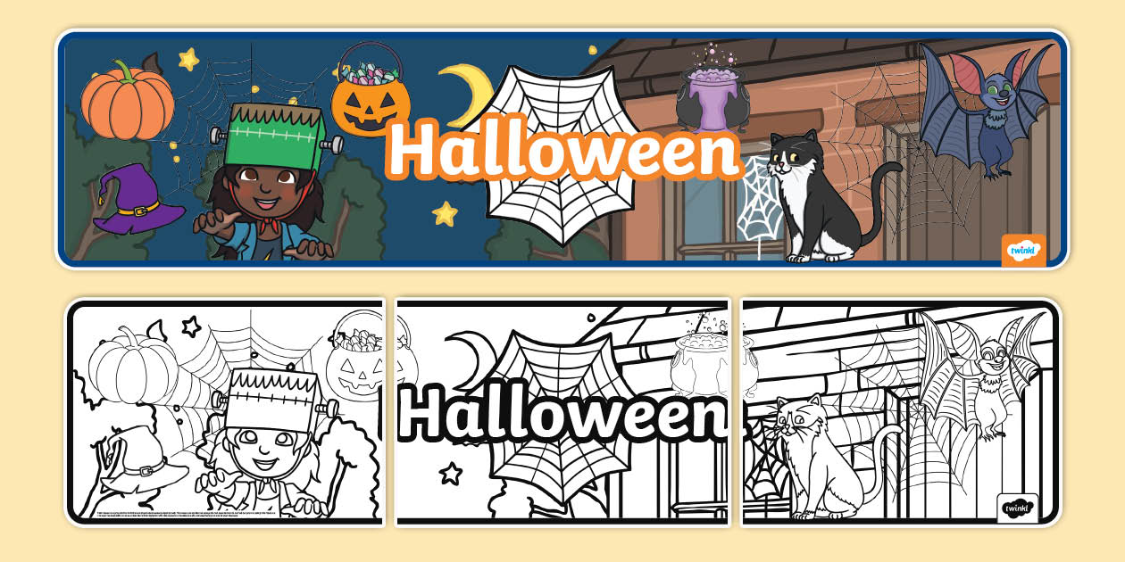 Halloween Banner for Early Childhood (teacher made) - Twinkl