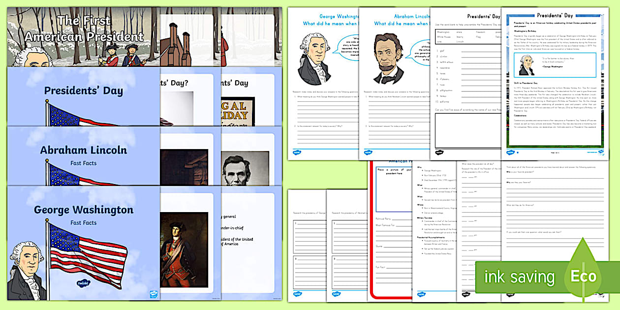 Presidents' Day Teaching Pack (teacher made) - Twinkl