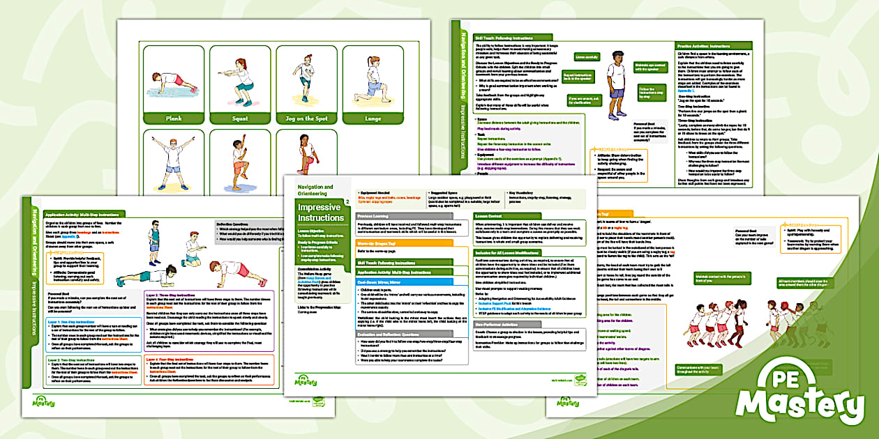 PE Mastery: LKS2 Navigation and Orienteering L2-Instructions