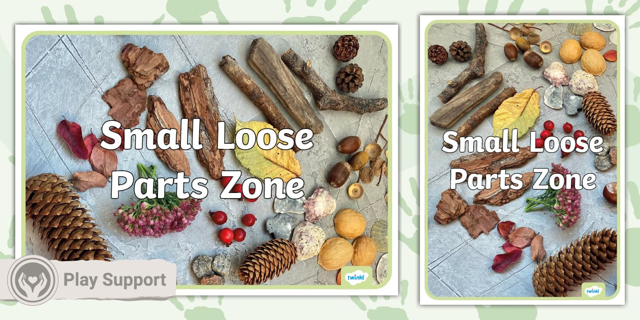Small Loose Parts Zone Play for All Photo Display Poster