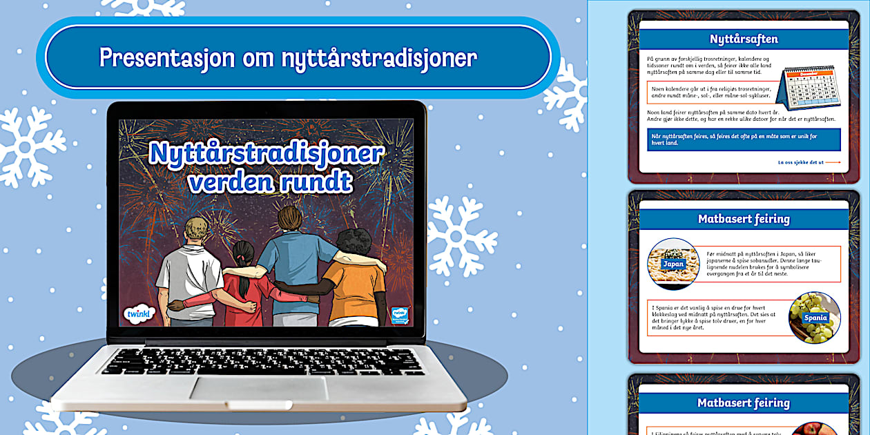 Nyttårstradisjoner verden rundt PowerPoint