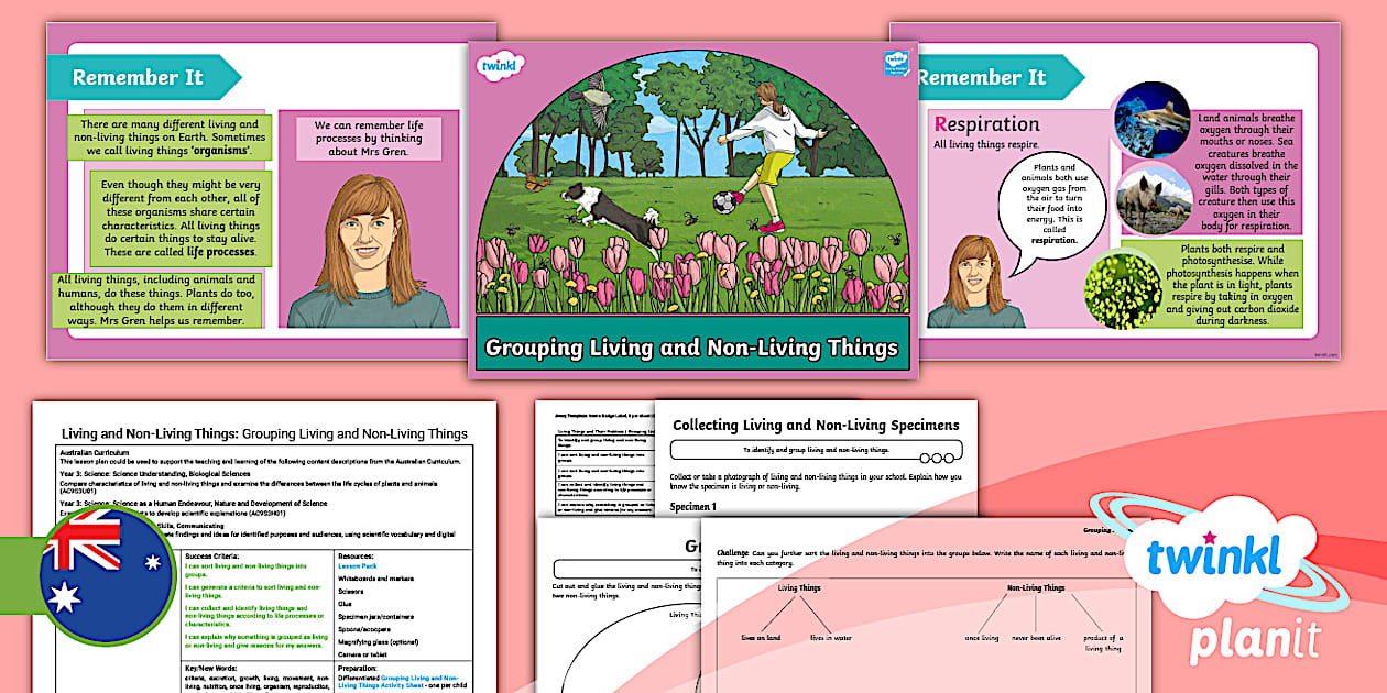 Year 3 Science Grouping Living and Non-Living Things Lesson1