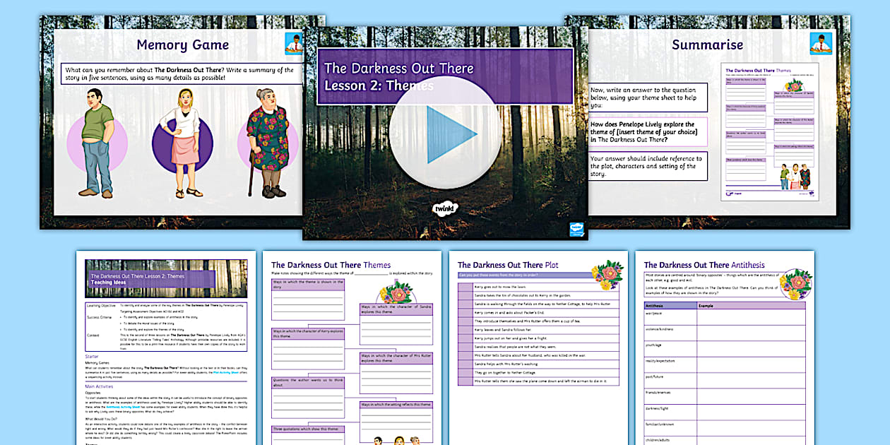 GCSE Lesson Pack to Support Teaching on 'The Darkness Out There' by ...