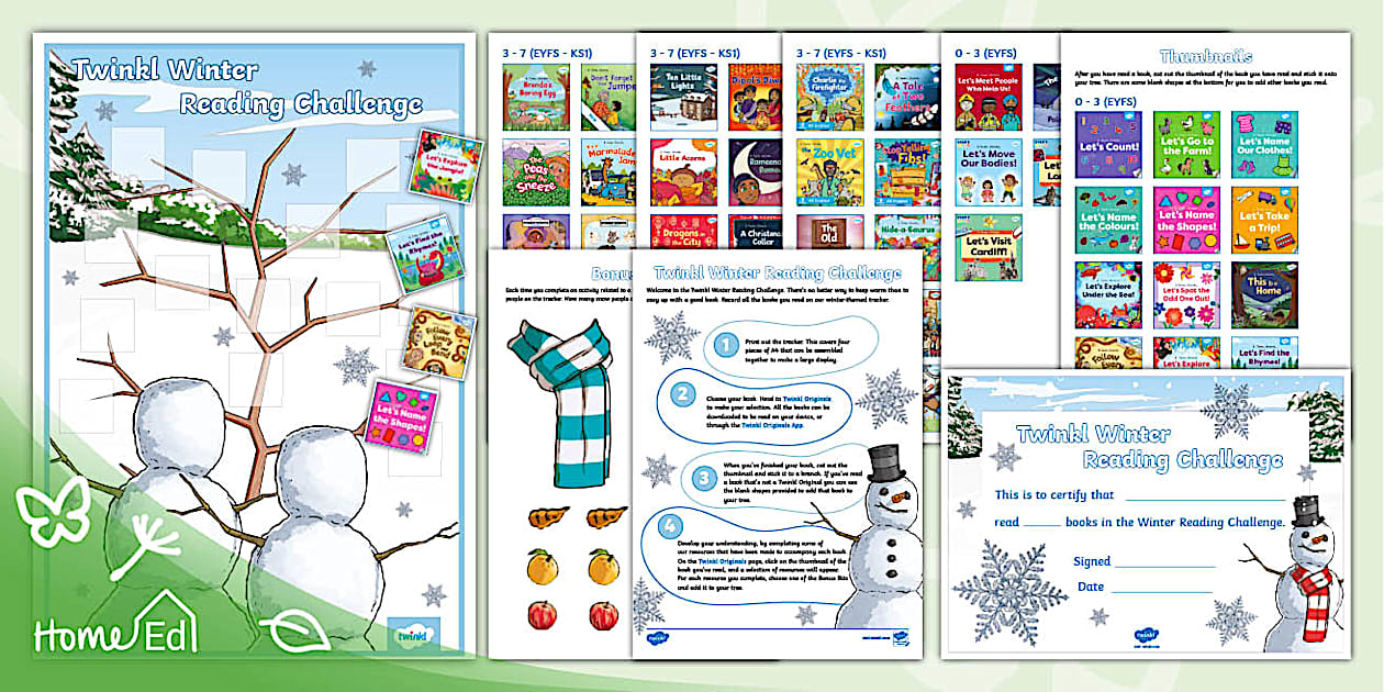 Winter Reading Challenge (teacher made) - Twinkl