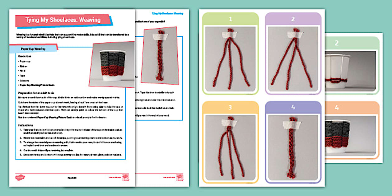 Working On Tying My Shoelaces 3: Weaving - Twinkl