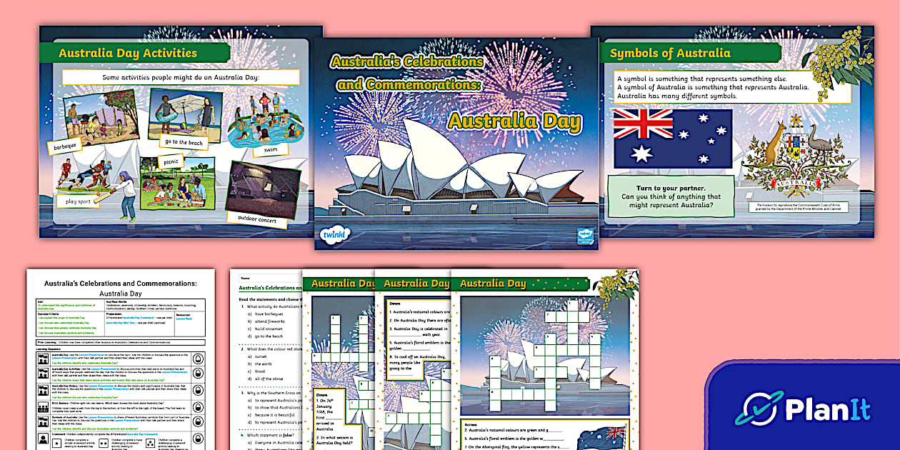 Y3 HASS Australia Celebrations Commemorations Australia Day